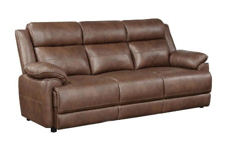 Ellington Stationary Upholstered Padded Arm Sofa Dark Brown - 508281 ...